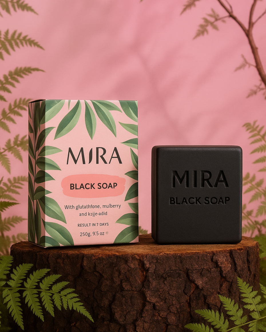 Mira Lightening Face Black Soap – Mira Skincare